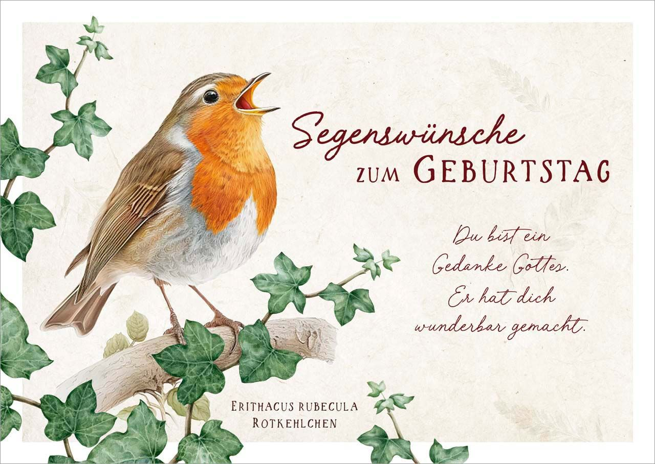 Postkarte Gedanke Gottes - Geburtstag - Christliche Buchhandlung des C ...